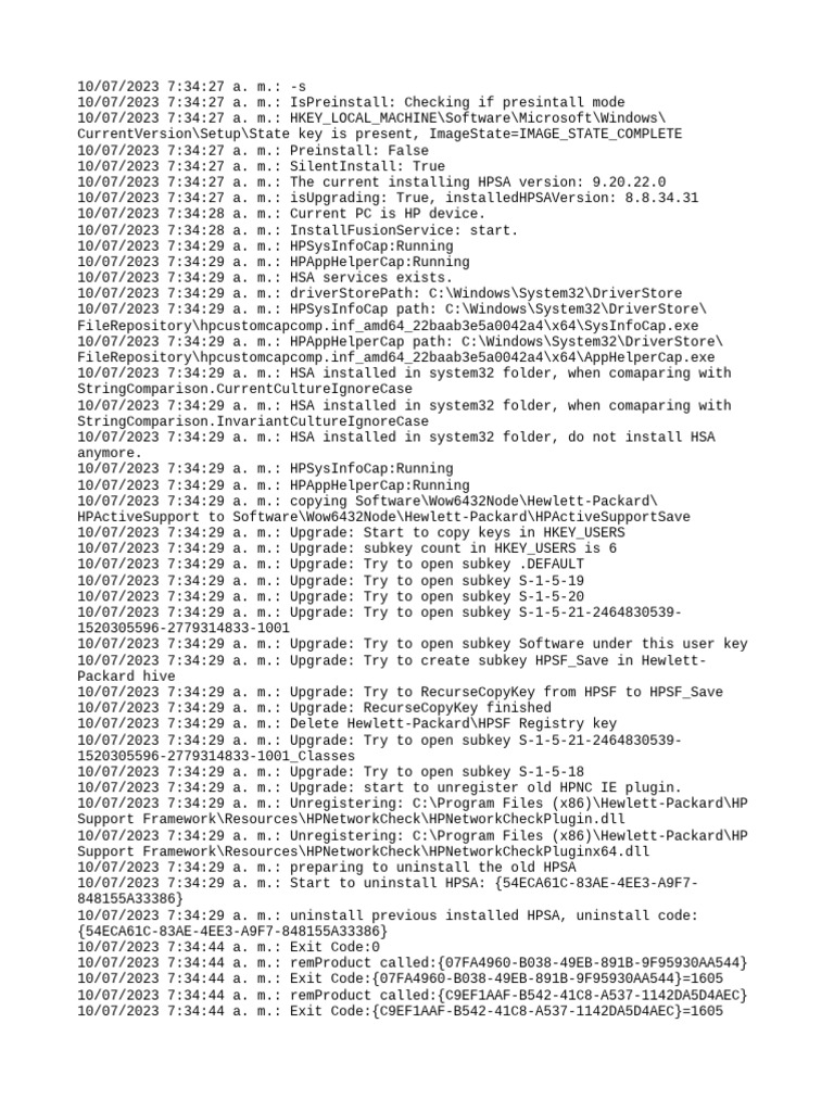 HPSA Setup 20230710-073504 | PDF