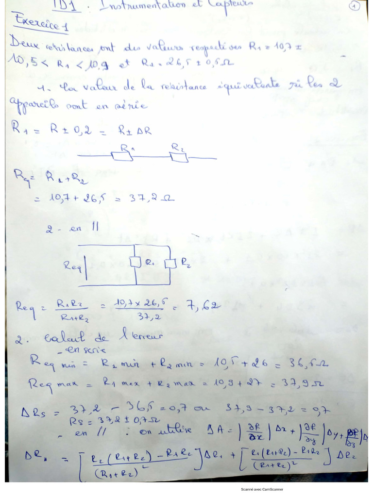 Correction TD1 - TD2 | PDF