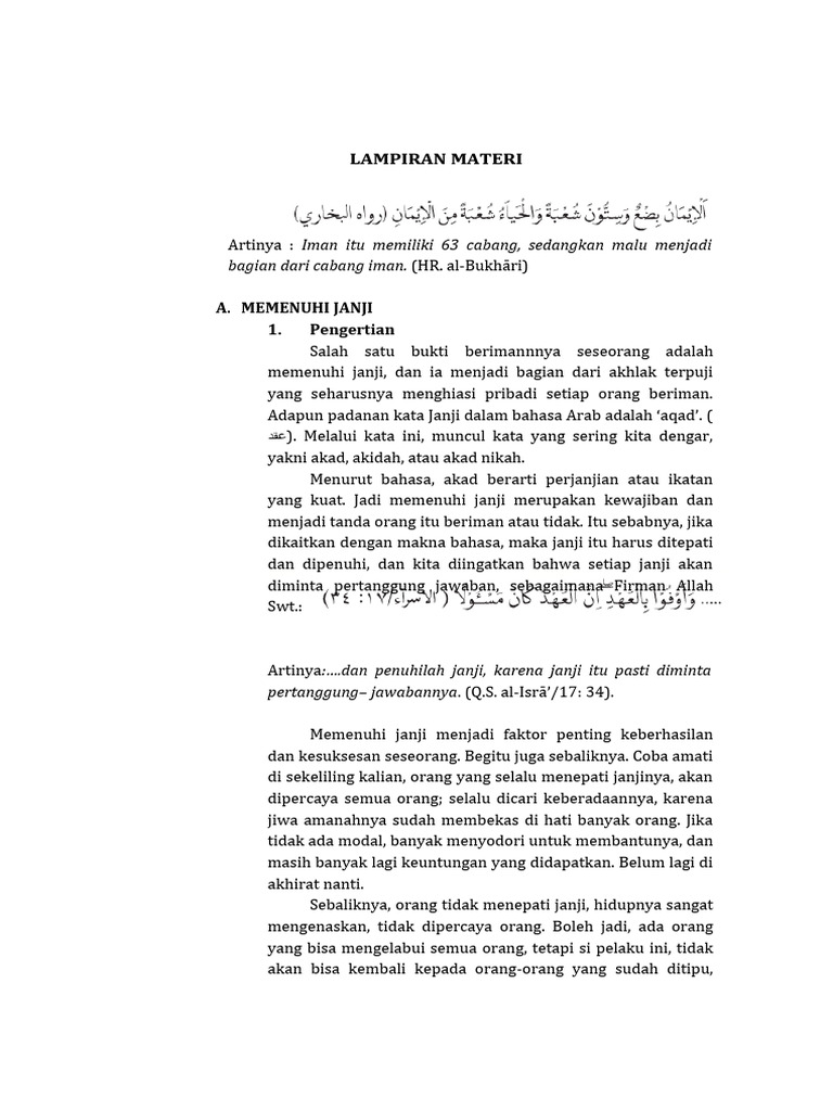 Materi PABP XI (Aspek Aqidah) | PDF | Agama & Spiritualitas