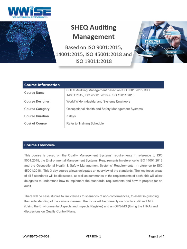 SHEQ-Auditing-Management-on-ISO-9001-ISO-14001-ISO-45001-and-ISO-19011 ...
