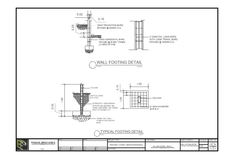 5 Footing Detail | Download Free PDF | Civil Engineering | Structural ...