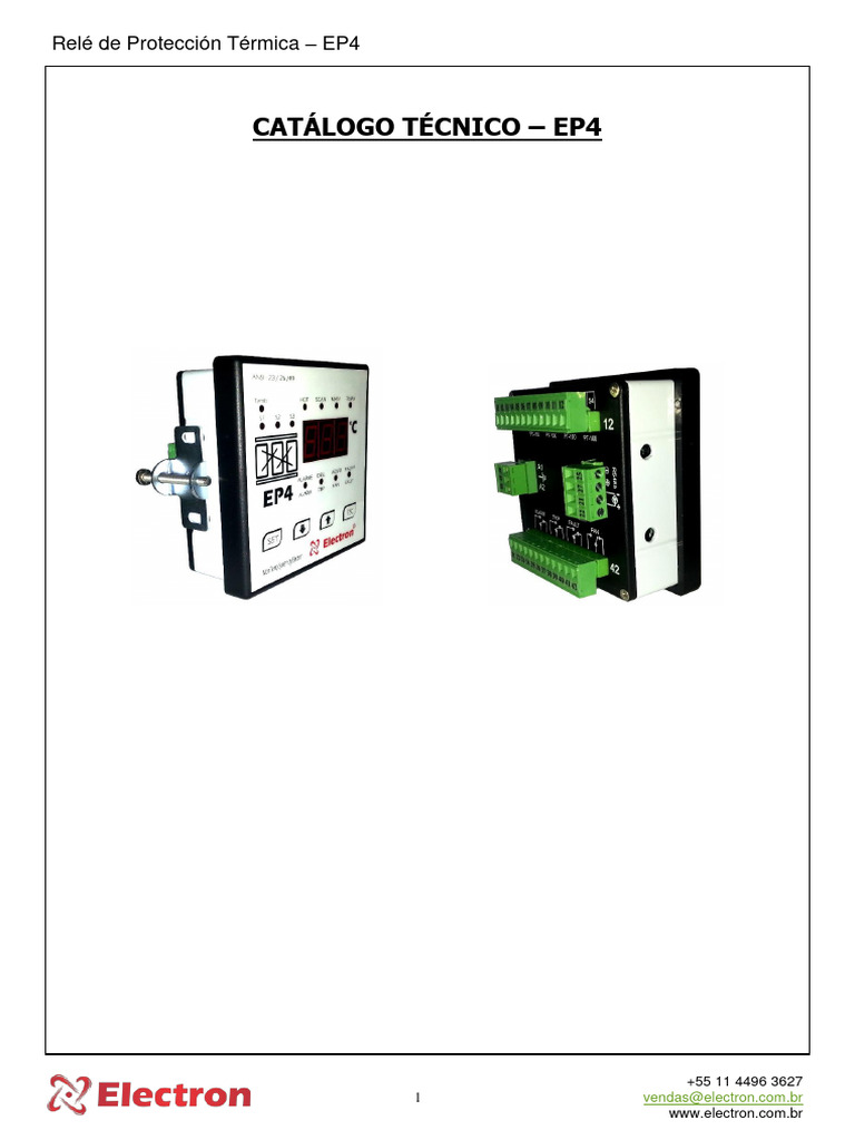 Relé Térmico EP4 para Protección Industrial | PDF | Relé | Ingeniería