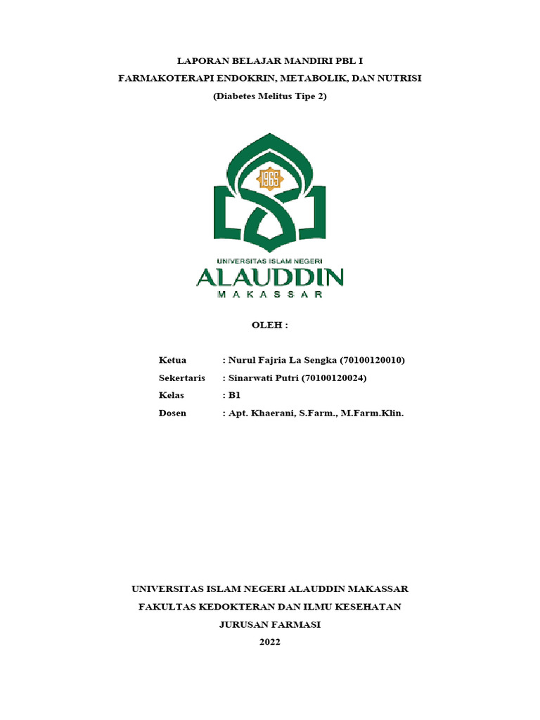 Step 7 PBL 1 DM Tipe 2 B1 | PDF