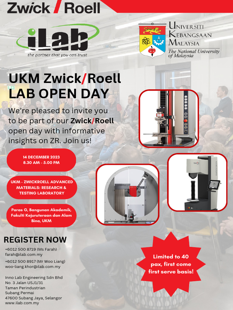 Zwick/Roell Lab Open Day Invitation | PDF