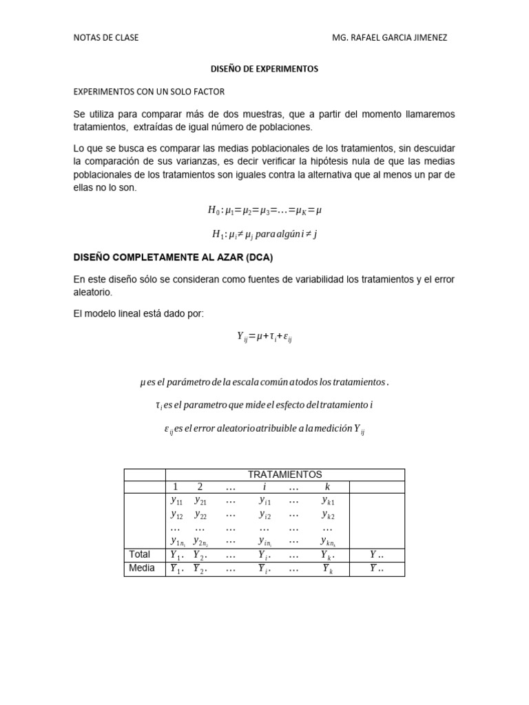Capitulo Viii Diseño de Experimentos | PDF | Valor P | Experimentar