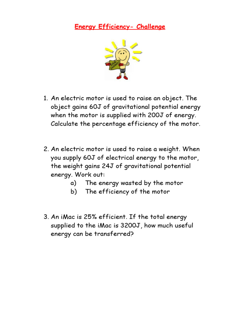 Energy Efficiency-Challenge | PDF