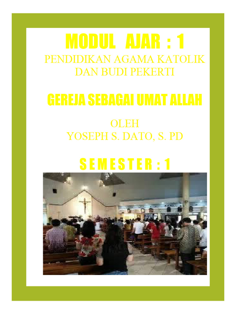 Gereja Sebagai Umat Allah (Oke) | PDF