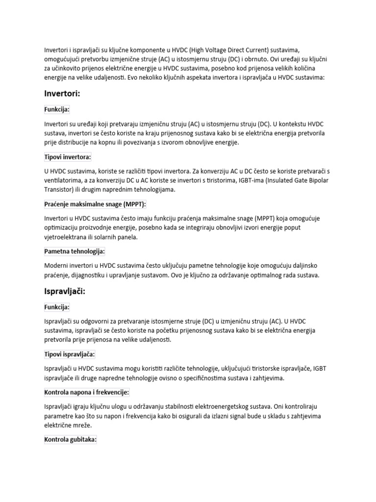 Ispravljaci Invertori | PDF