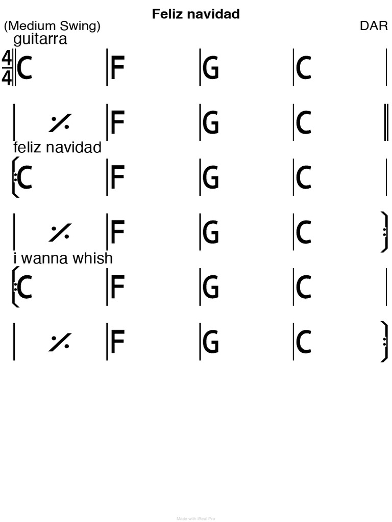 Feliz Navidad CHORDS | PDF