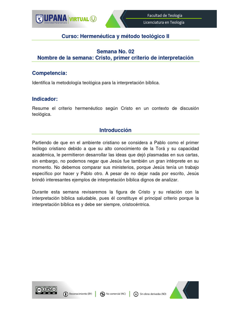 Hermeneutica, Semana 2 | PDF