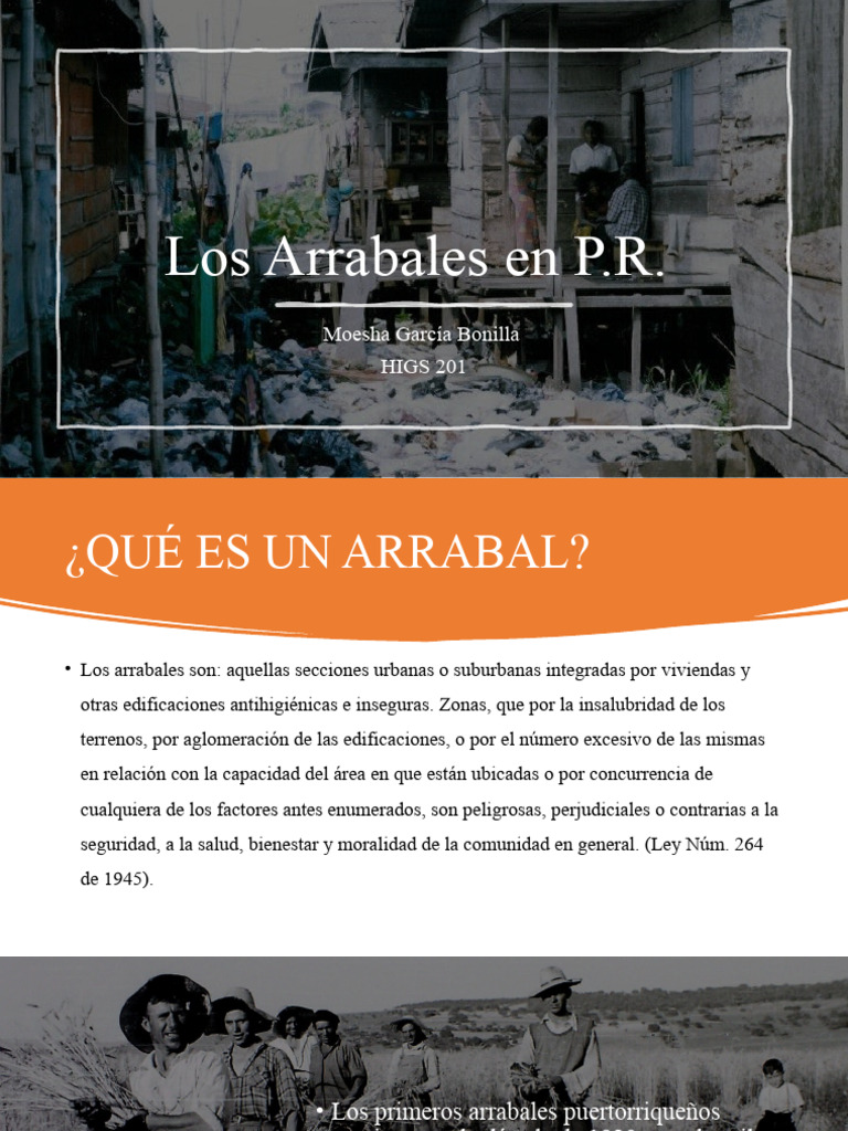 Arrabales en Puerto Rico: Definición y Contexto | PDF | Puerto Rico ...