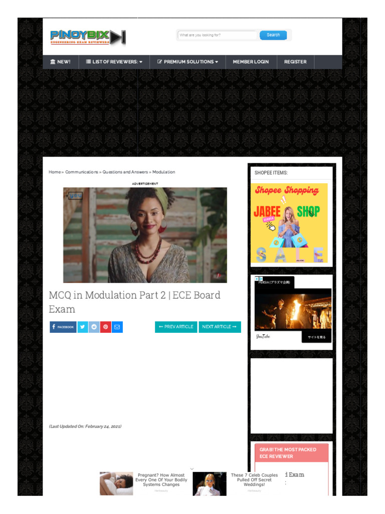 Pinoybix Org 2014 10 Mcqs in Modulation Part2 HTML | PDF | Cyberspace | World Wide Web