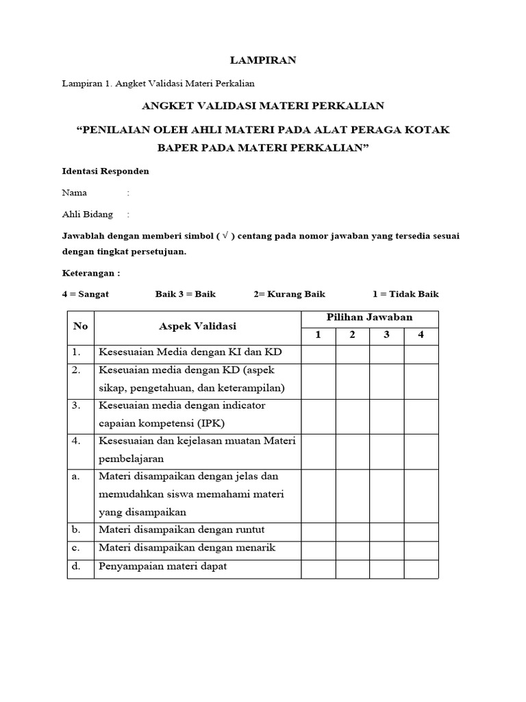 VALIDASI | PDF