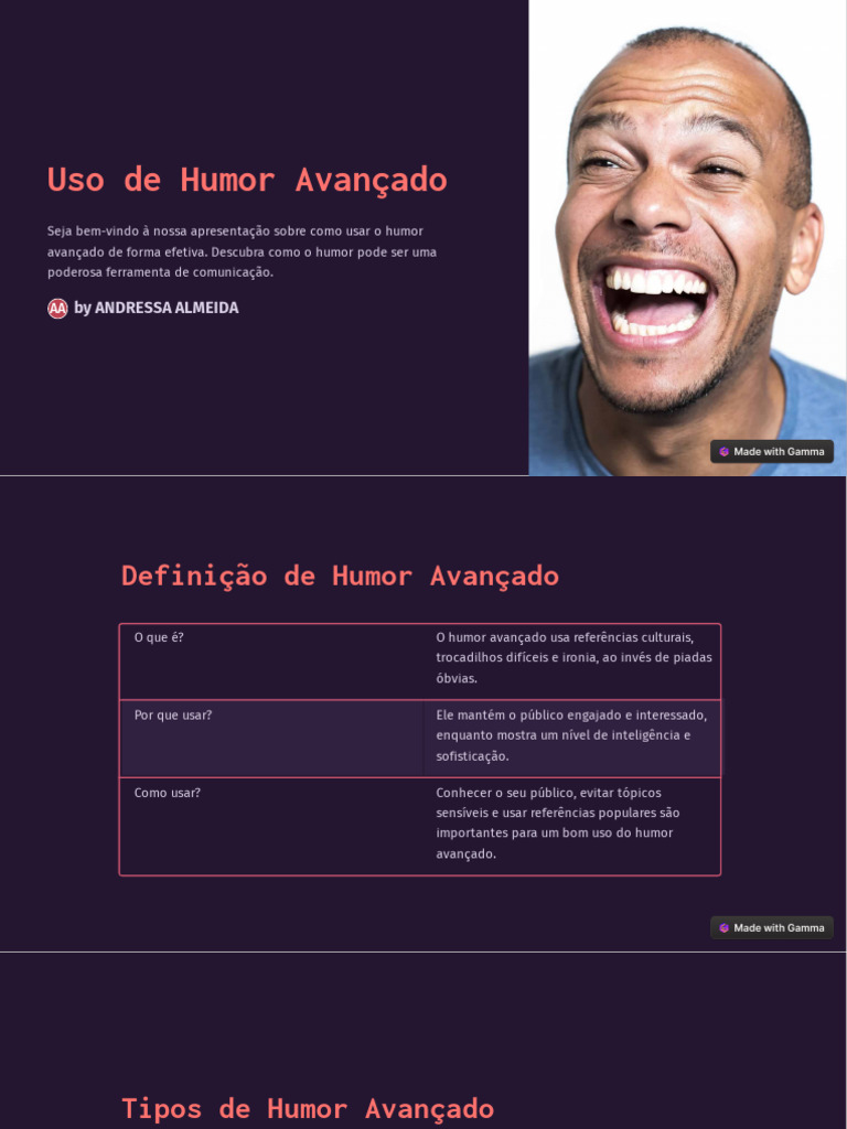 Humor Avançado: Técnicas e Impactos | PDF | Piadas | Humor