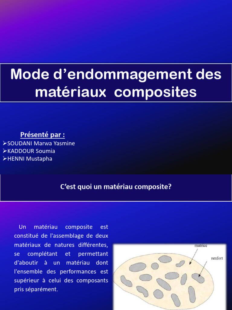 Modes d'endommagement des composites | PDF | Technologie et ingénierie