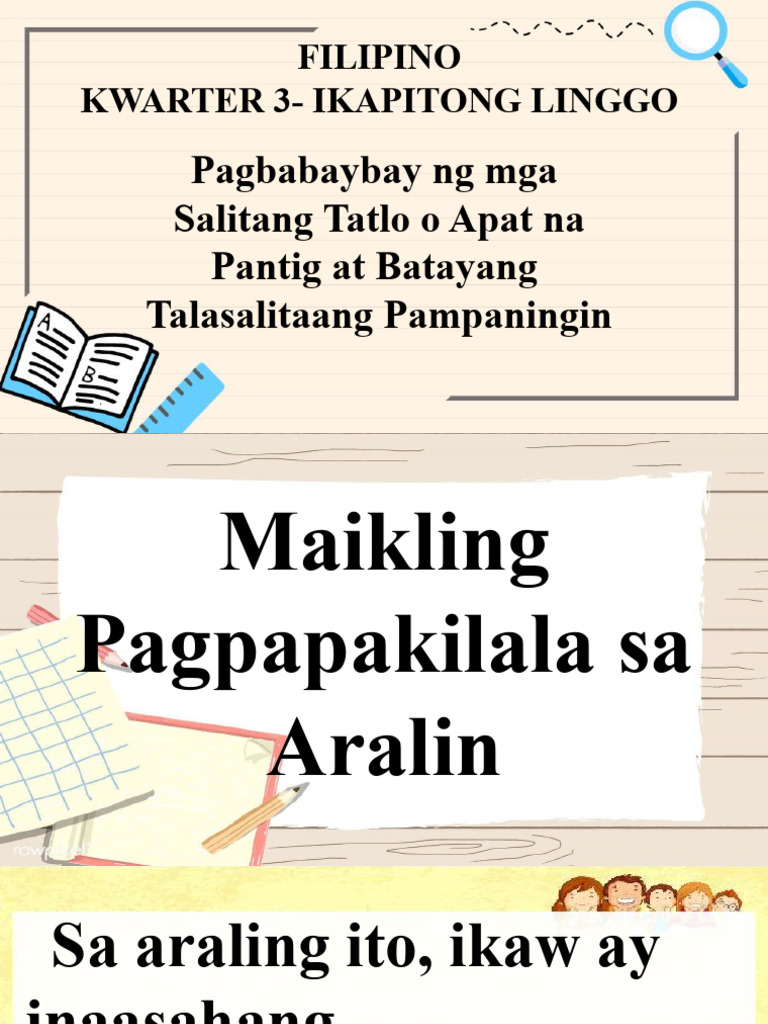 Filipino Q3 Week 7 | PDF