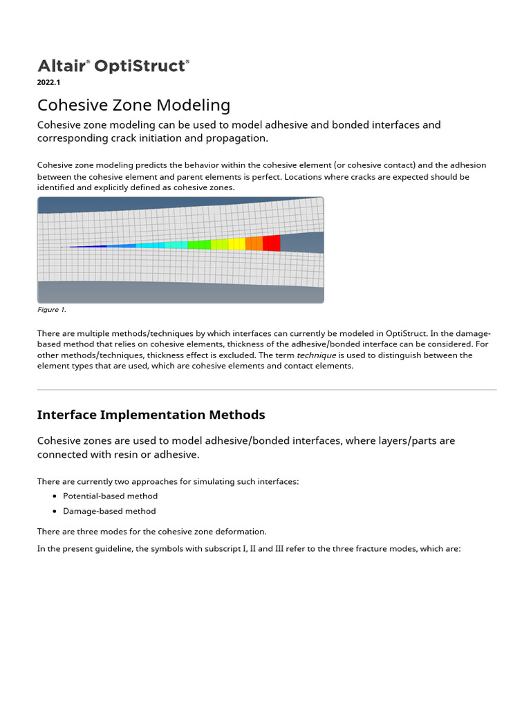 Cohesive Zone Modeling | PDF