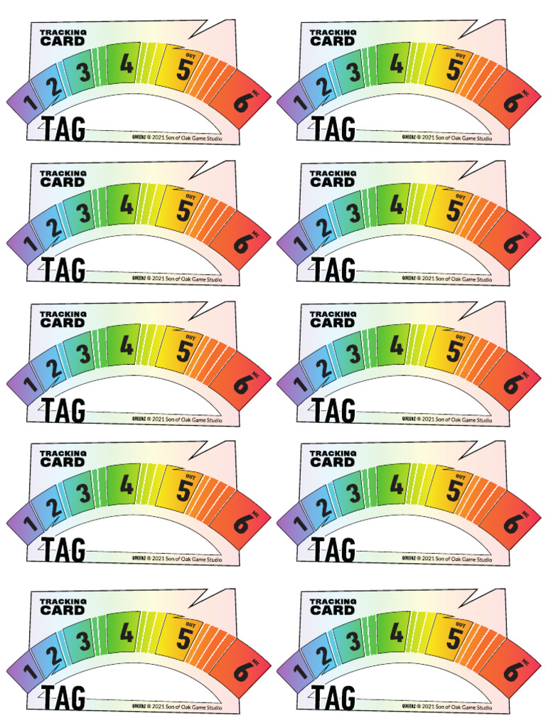 QUEERZ! TTRPG Tracking Cards (Full-Color) | PDF