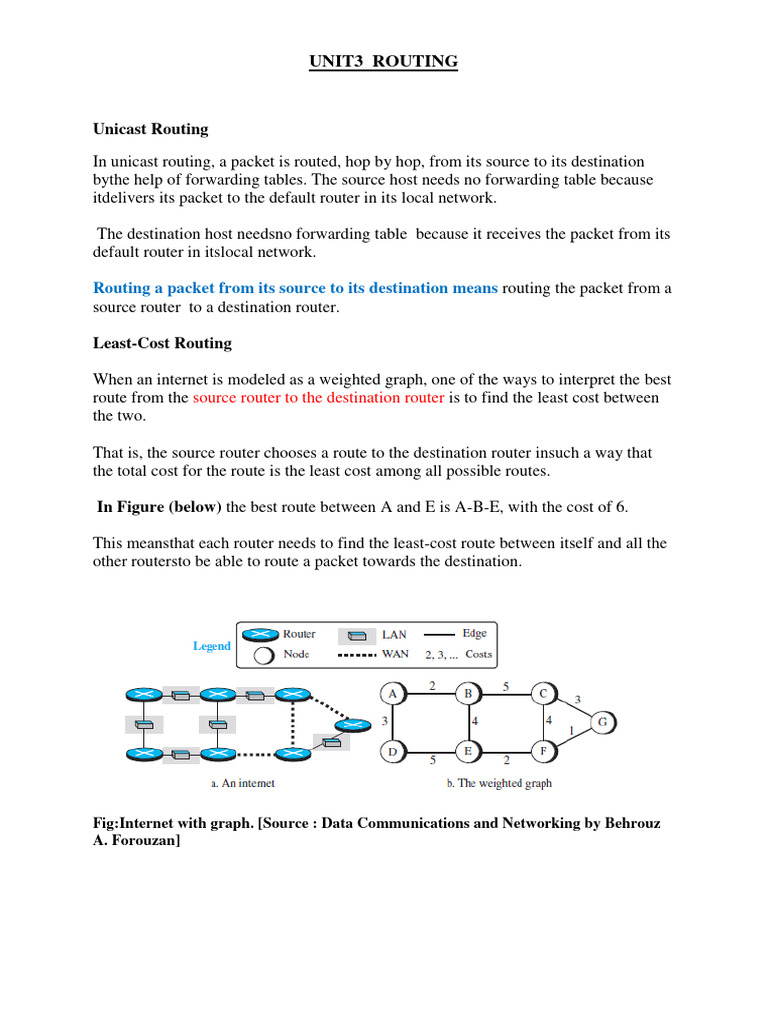 Unicast Routing | PDF | Routing | Network Switch
