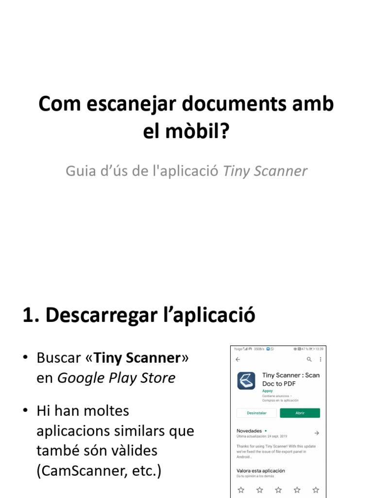 Guia Tiny Scanner 2 | PDF