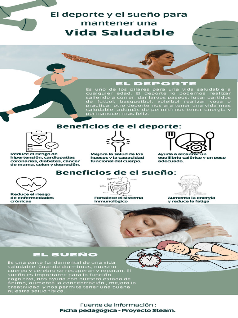 Beneficios del Deporte y Sueño Saludable | PDF