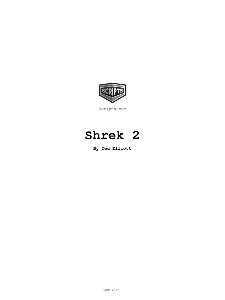 Shrek 2 | PDF | Poetry