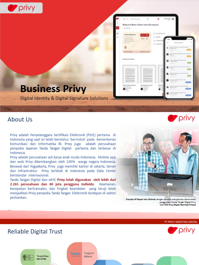 Solusi Tanda Tangan Digital Privy | PDF | Bisnis | Komputer