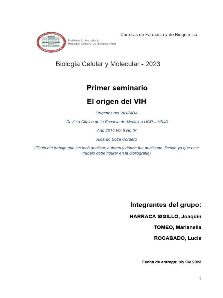 El Origen Del VIH | PDF