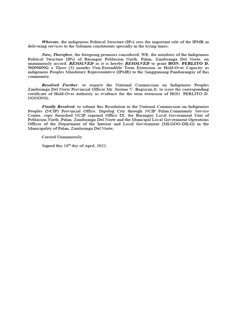 Ipmr Granting Holdover | PDF