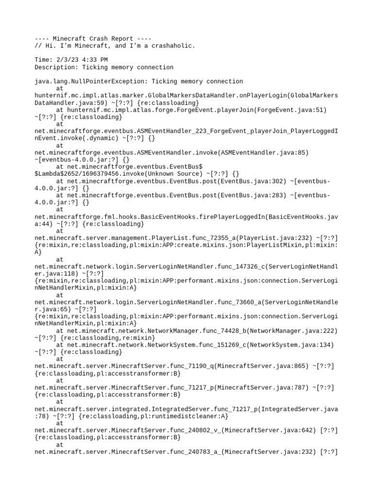 Crash 2023 03 02 - 16.33.40 Server | PDF | Java Virtual Machine ...