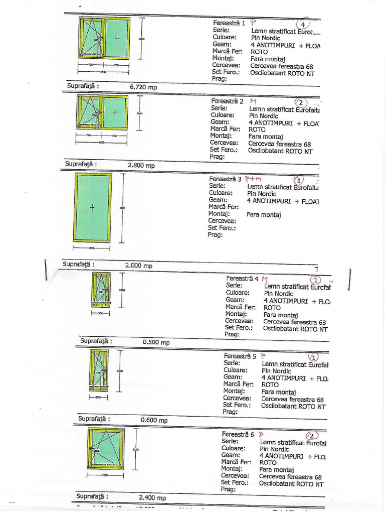 Tablou Tamplarie | PDF