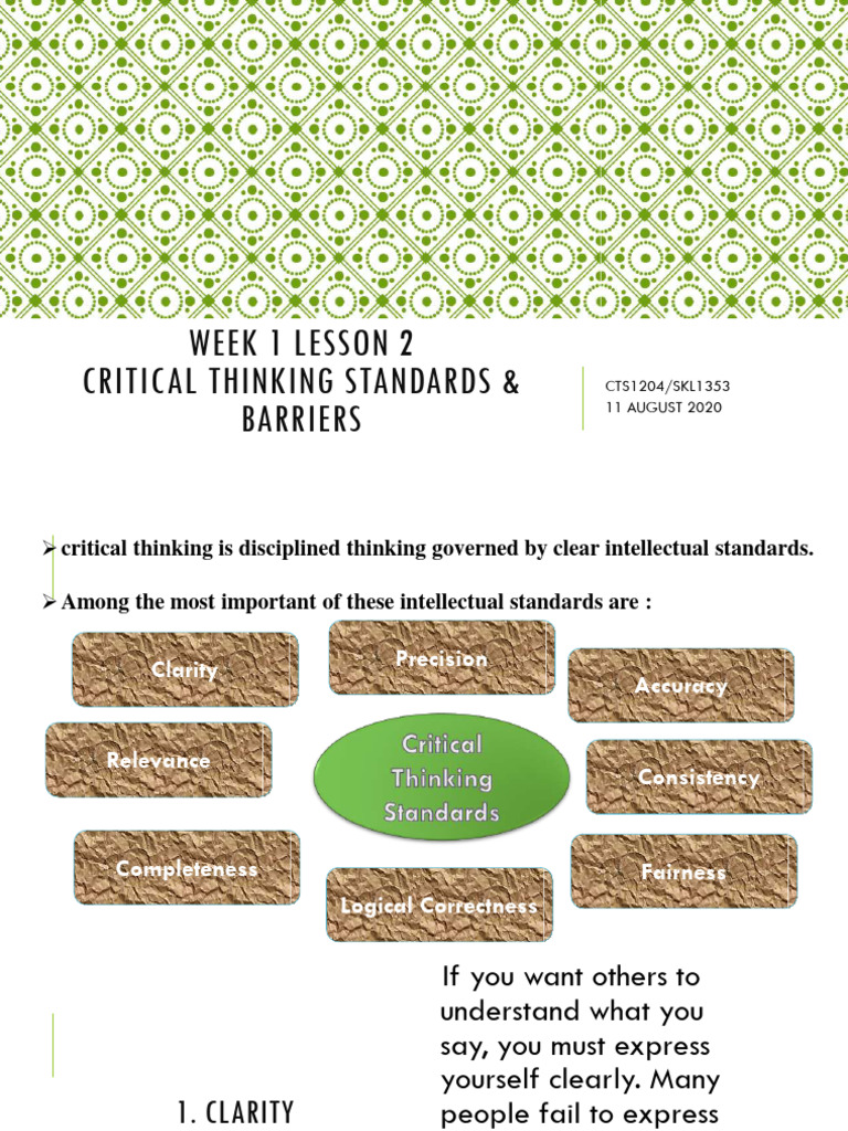 Critical Thinking Chapter 1 Pdf