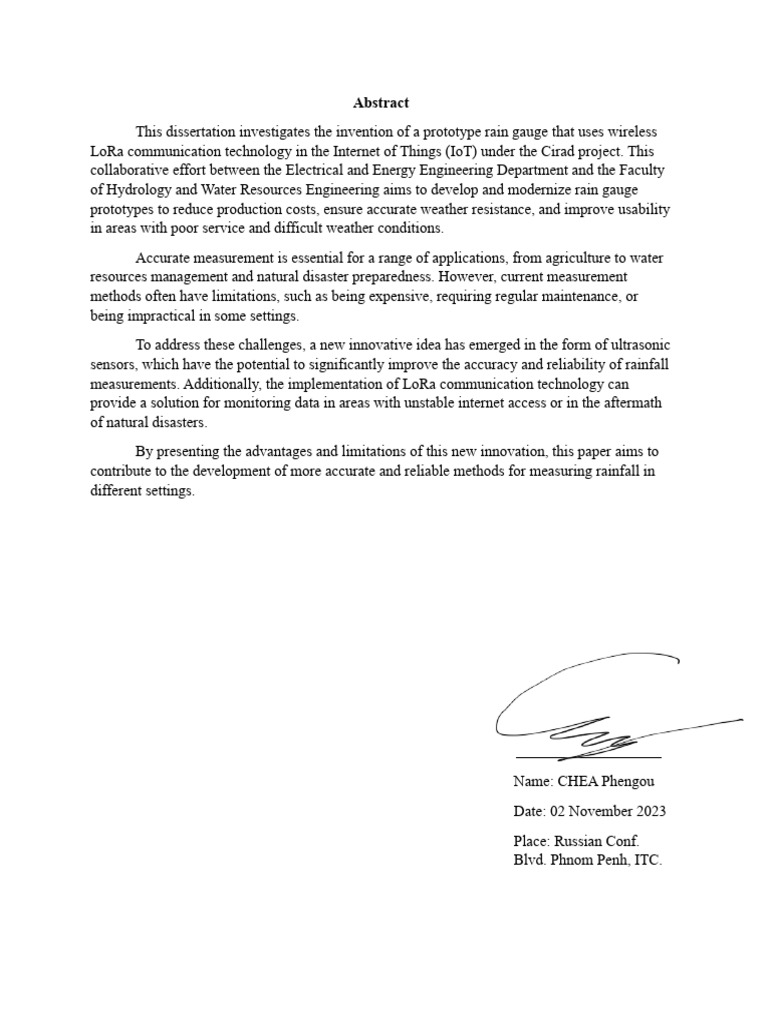 Project Awd Report | PDF | Arduino | Wi Fi