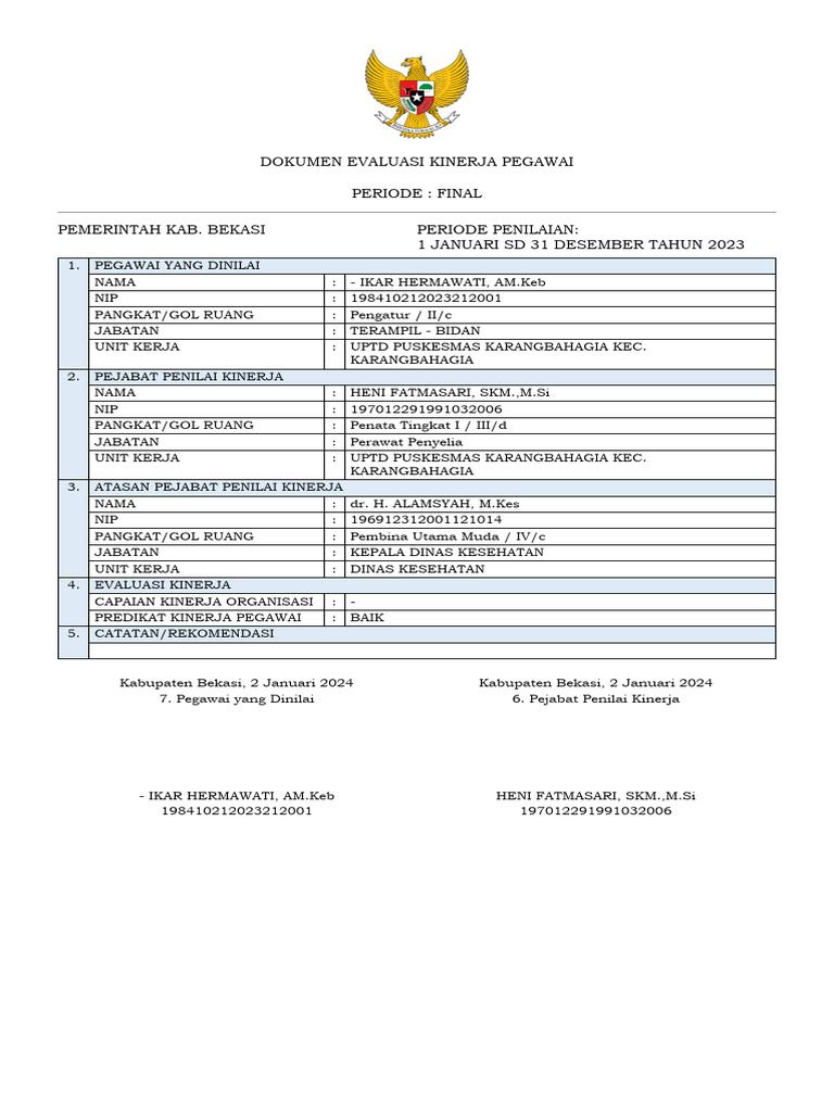 SKP Final Baru 2023 | PDF