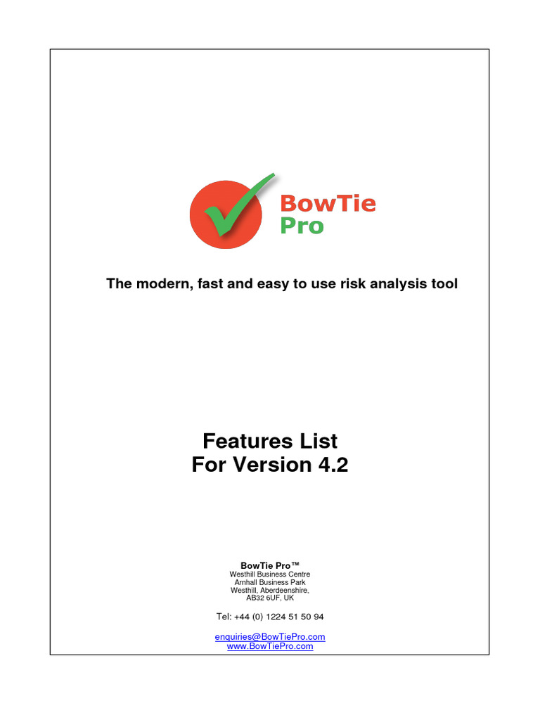 Bowtie Features | PDF | Risk | Risk Assessment Bowtie Features | PDF | Risk | Risk Assessment