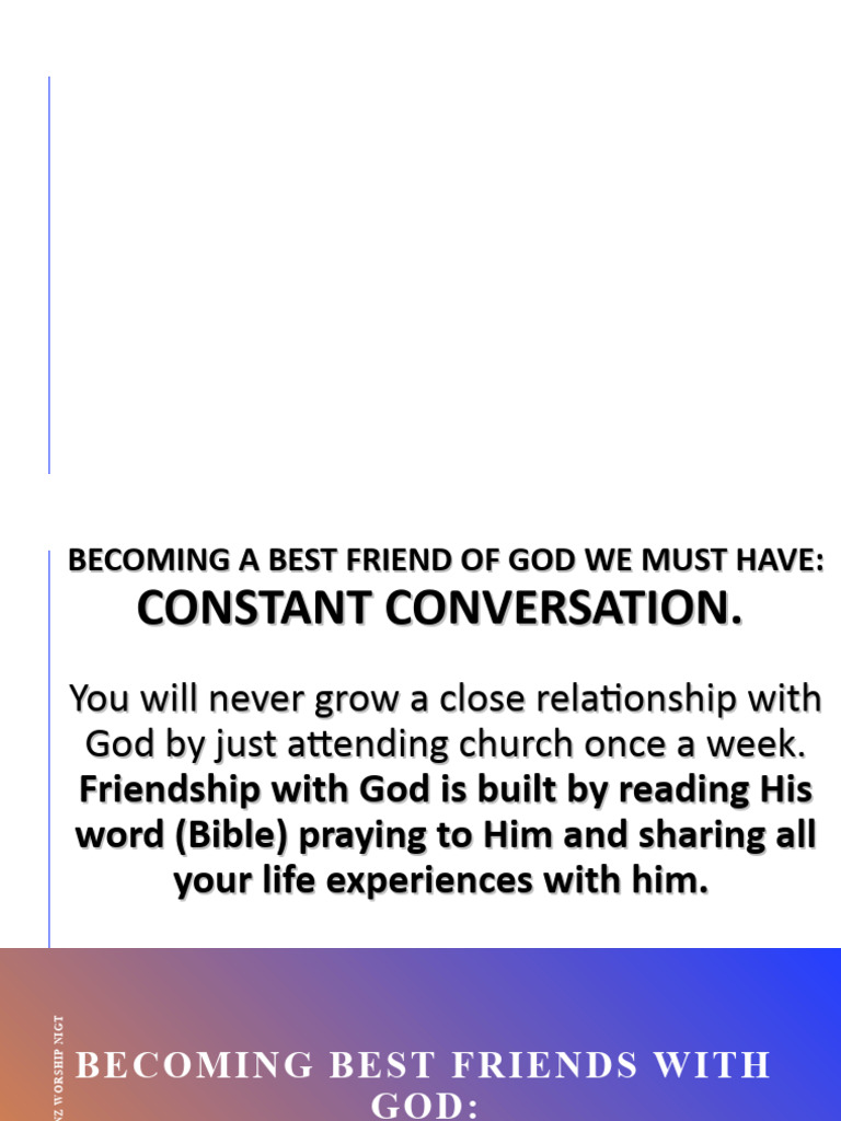 Building Friendship with God | PDF | Christian Meditation | God