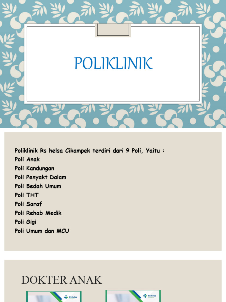 Poliklinik | PDF