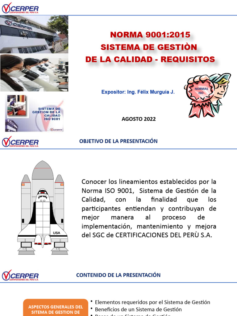 Curso Sistema de Gestiòn de La Calidad Iso 9001-2015 | PDF