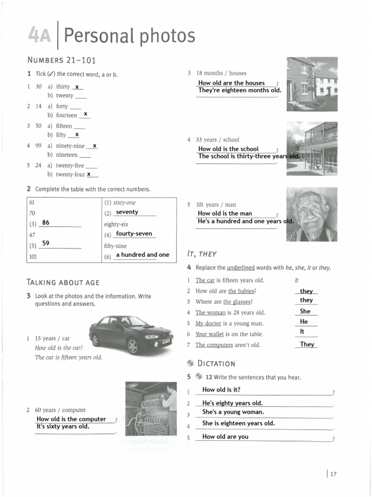 Age and Object Location Questions | PDF