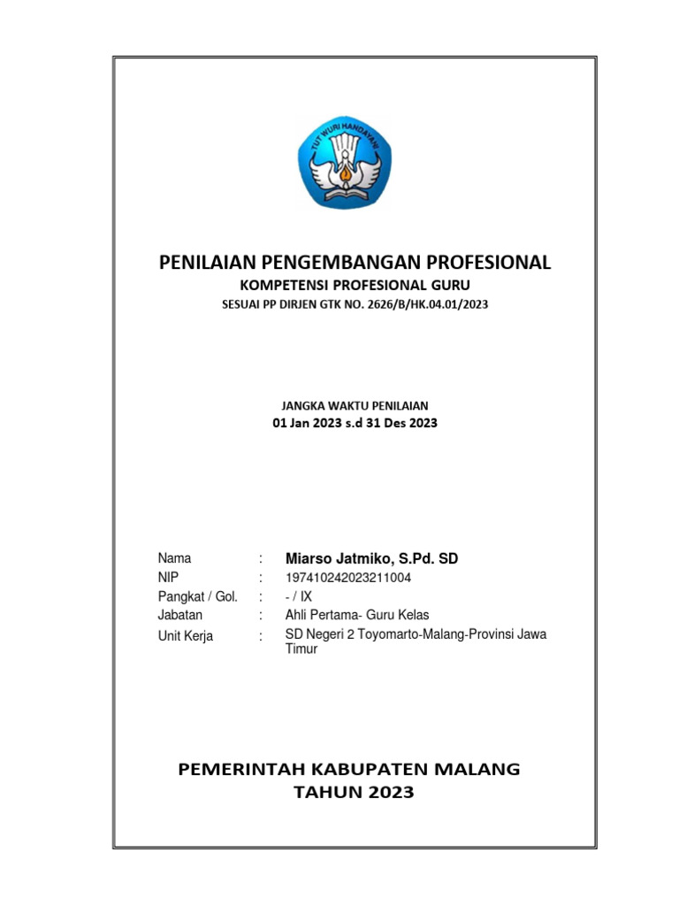 Miarso Jatmiko PKG 2023 | PDF