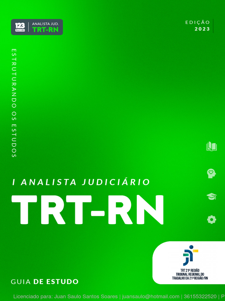 Estruturando Os Estudos TRT Rnanal | PDF | Aprendizado | Tempo
