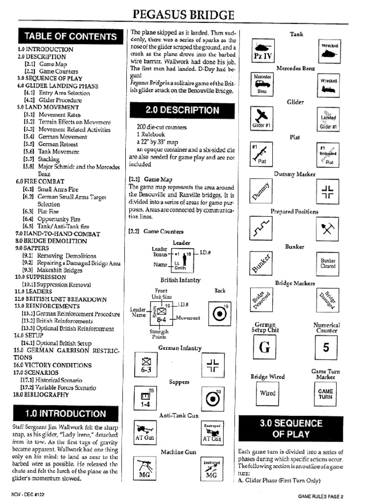 Pegasus Bridge Rules | PDF