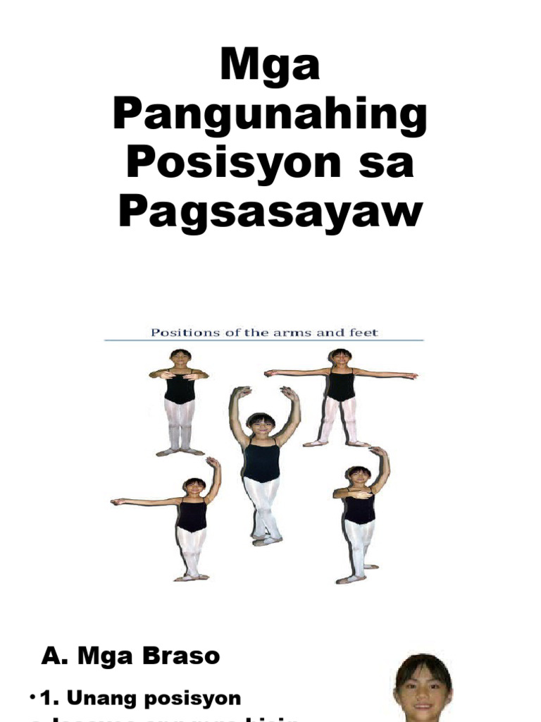 3rd Mga Pangunahing Posisyon Sa Pagsasayaw | PDF