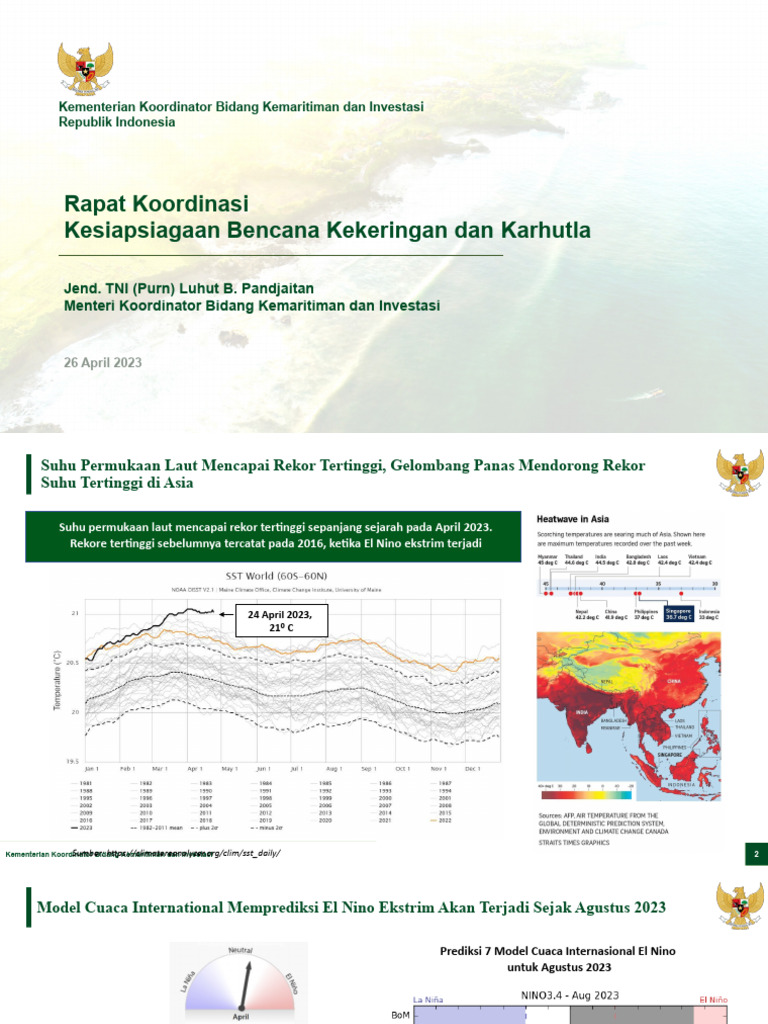 LBP - Rakor Kesiapsiagaan Bencana Kekeringan Dan Karhutla - REV | PDF