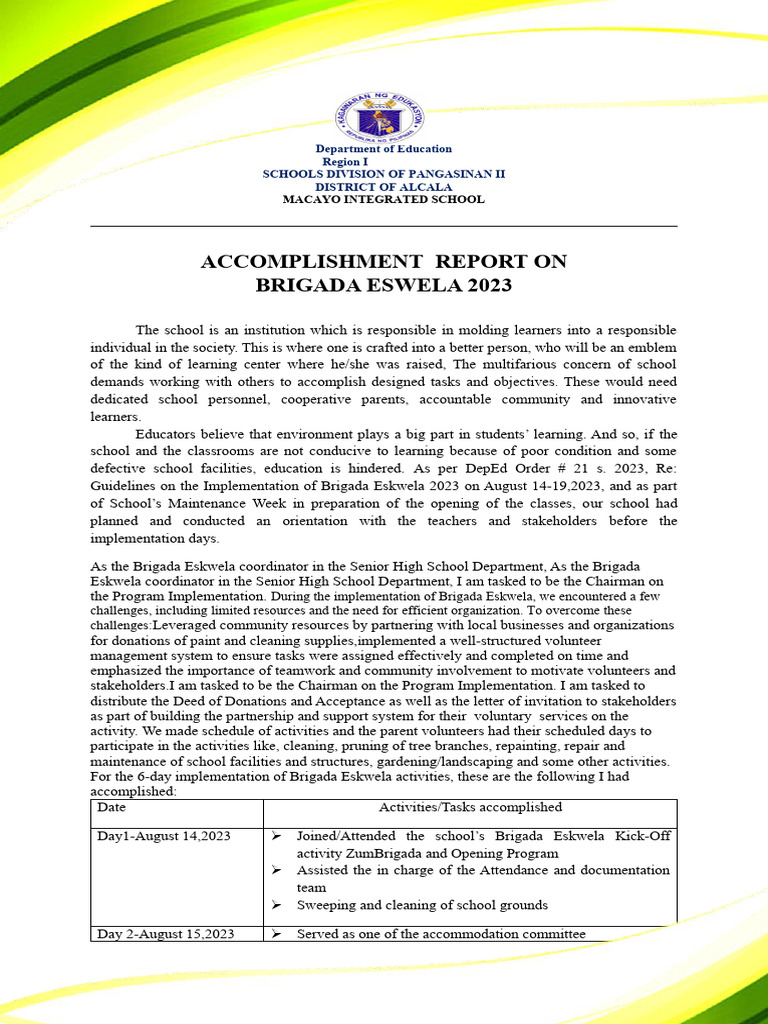 Draft Narrative in English | PDF