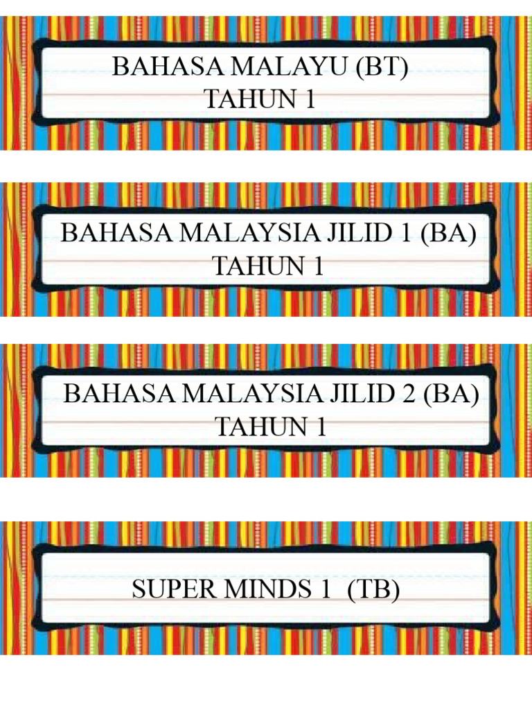 Label Rak-Buku-Teks | PDF | Kajian Bahasa Asing