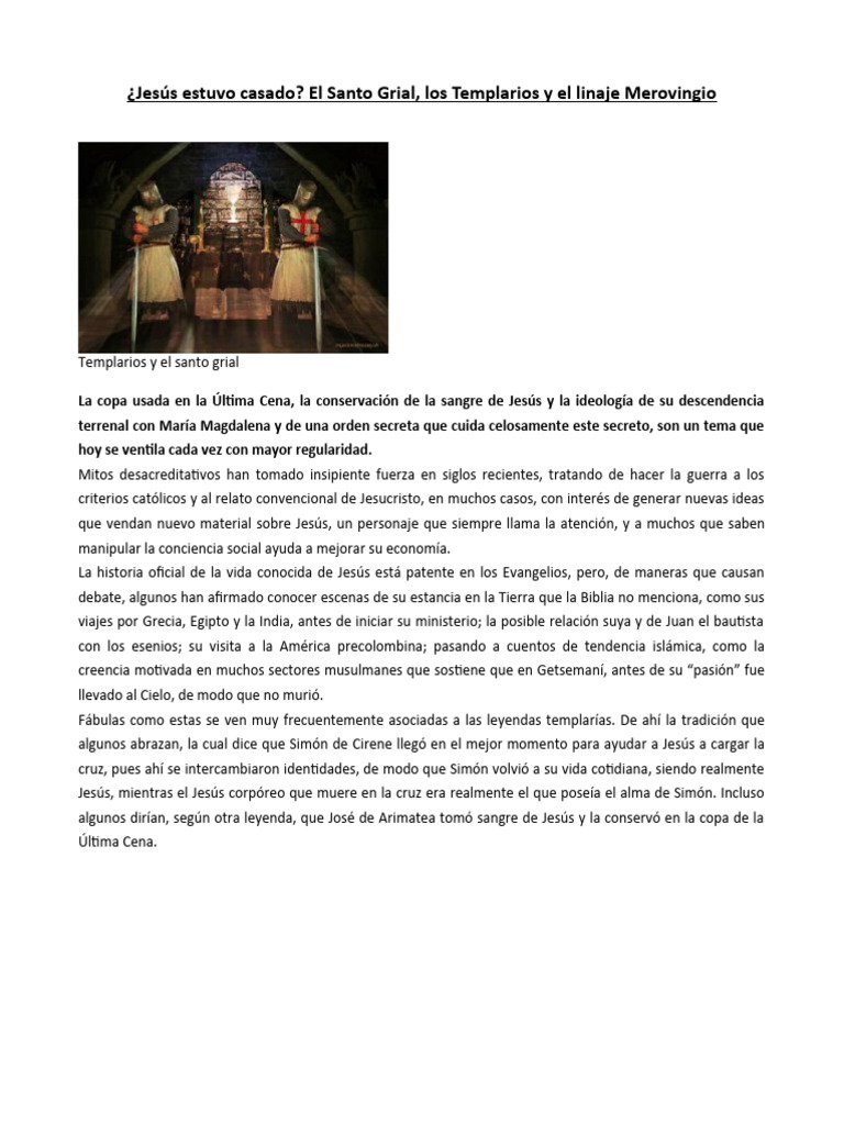 Jesús Estuvo Casado | PDF