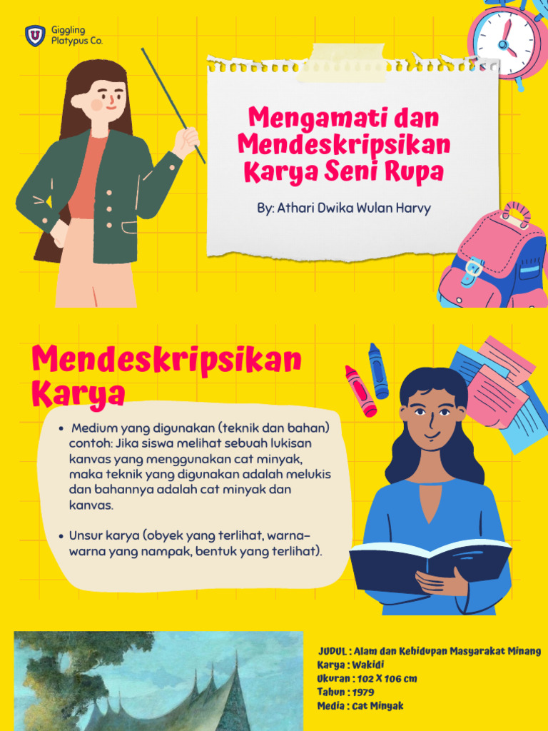 Mendeskripsikan Dan Mengamati Karya Seni Rupa | PDF