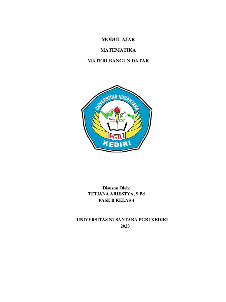 MODUL AJAR KELAS 4 SEGI EMPAT (TETIANA) - Compressed | PDF