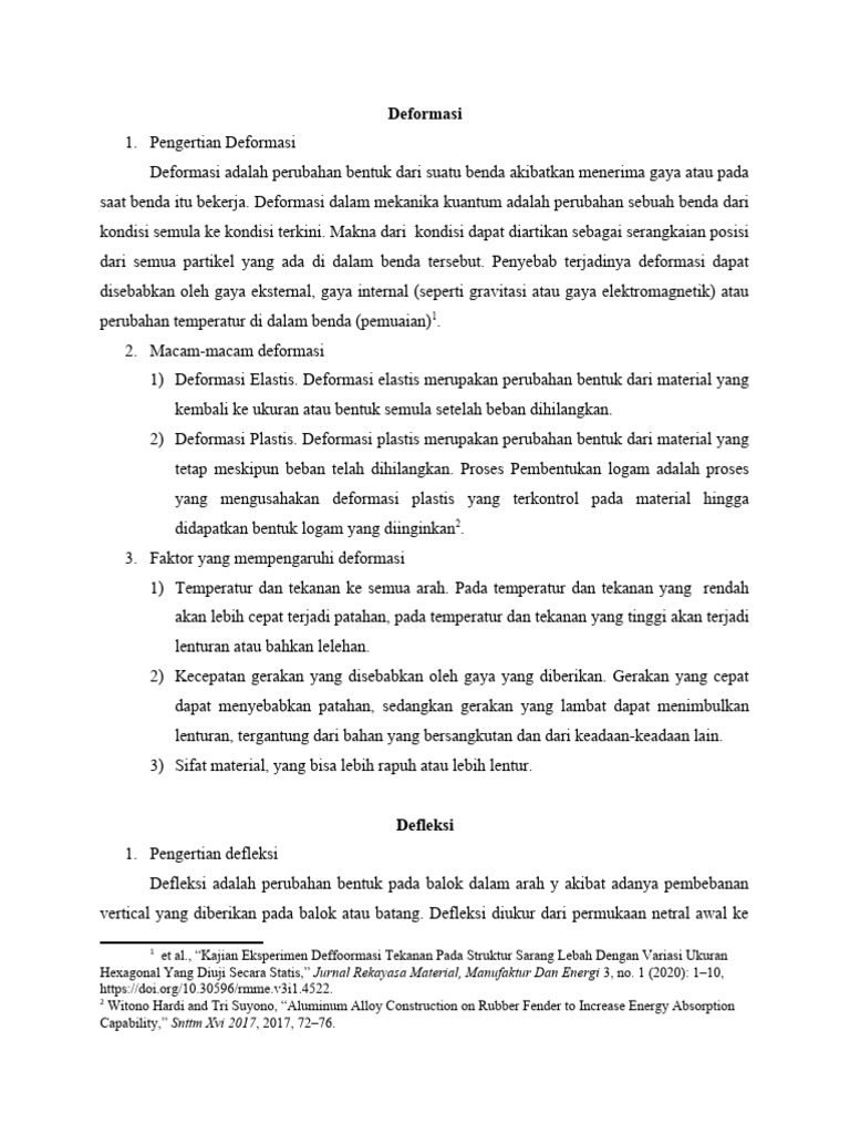 Deformasi | PDF